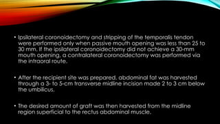 interpositional arthroplasty in TMJ ankylosis treatment | PPT