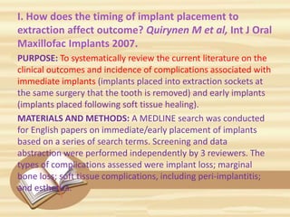 Journal Club On Pre-extractive Interradicular Implant Bed Preparation ...