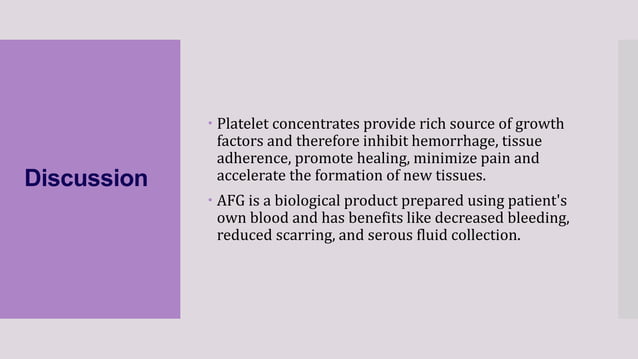 comparison between sticky bone and concentrated growth factor | PPT