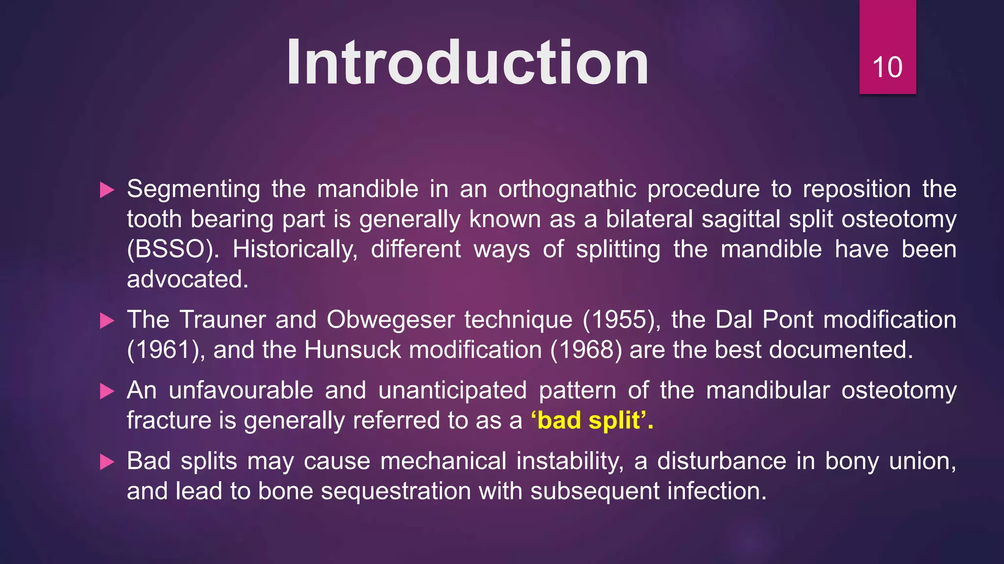 Journal Club Bad splits in bilateral sagittal split osteotomy ...