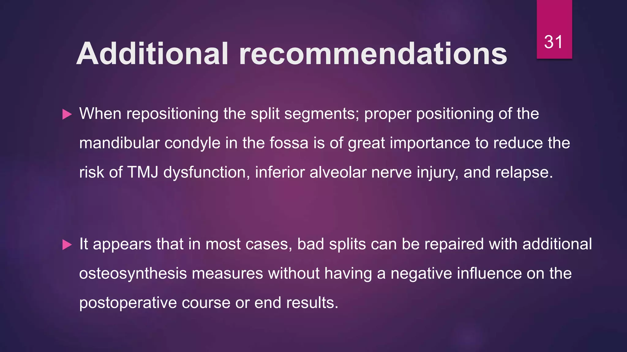 Journal Club Bad splits in bilateral sagittal split osteotomy ...