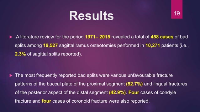 Journal Club Bad splits in bilateral sagittal split osteotomy ...