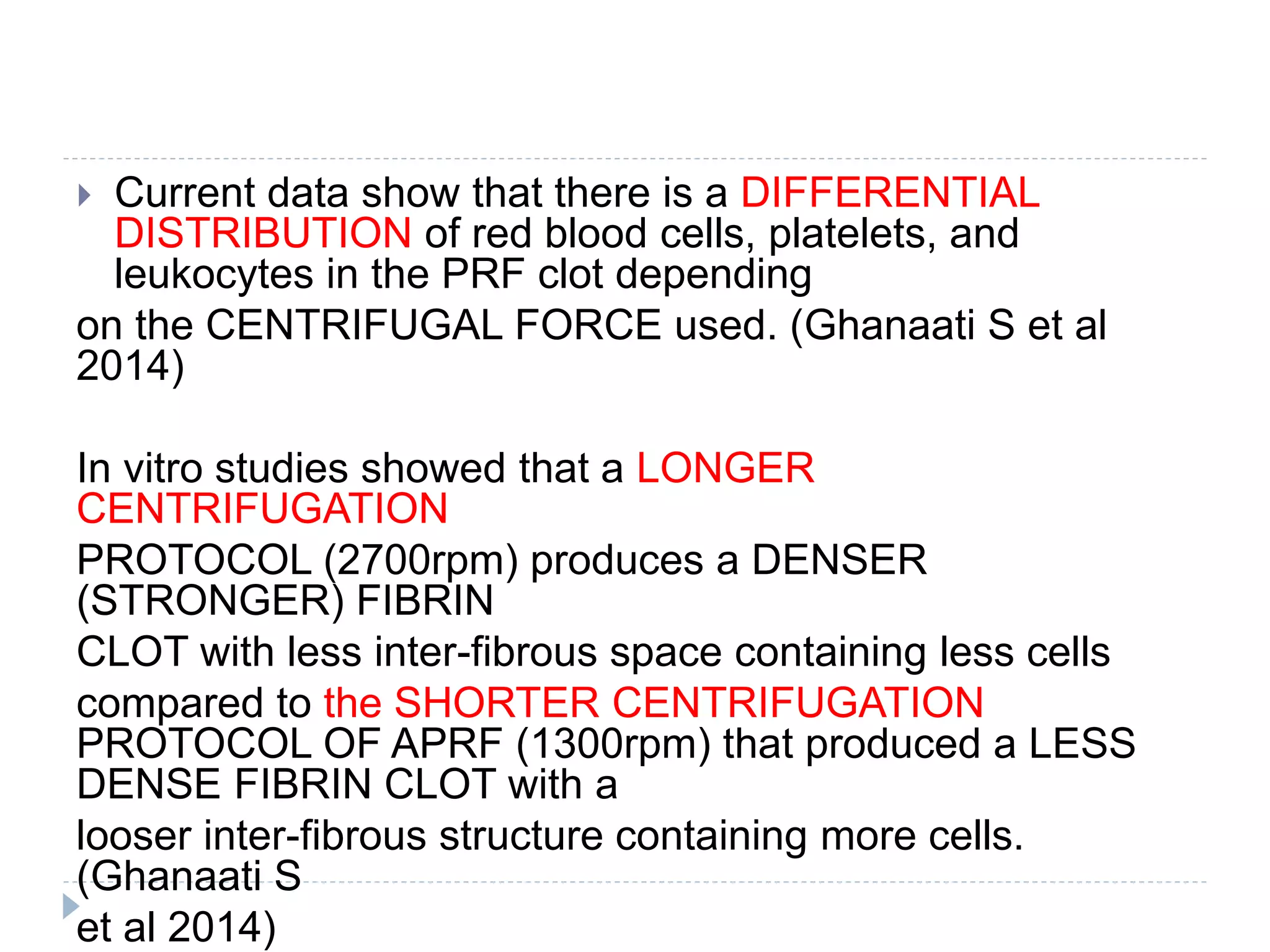 Introduction to Platelet Rich Fibrin (PRF) and its uses in Dentistry | PPTX