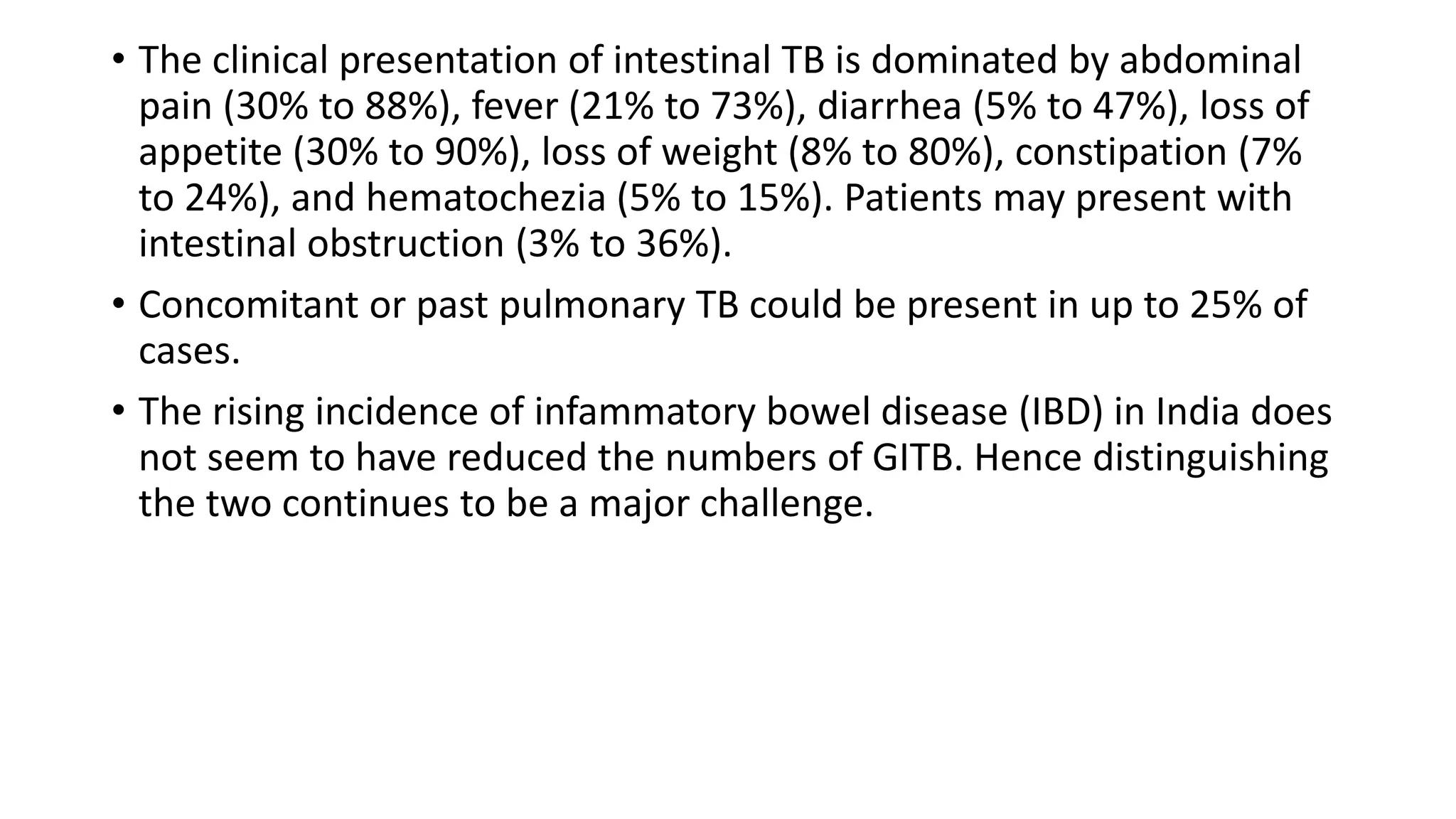 Abdominal Tuberculosis Diagnosis and Management | PPTX