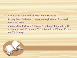 Atraumatic Tooth Extraction and Immediate Implant Placement with ...