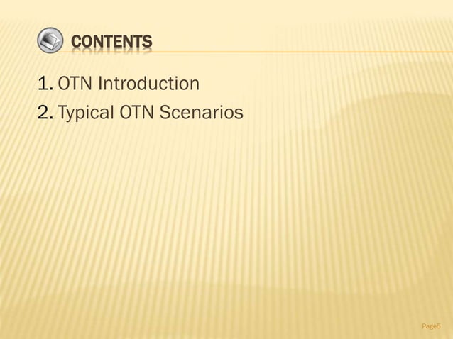 OTN for Beginners | PPTX | Computer Networking | Computing