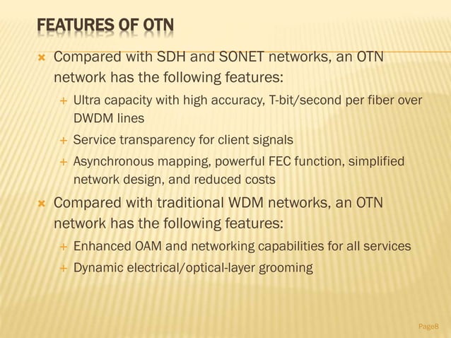 OTN for Beginners | PPTX | Computer Networking | Computing
