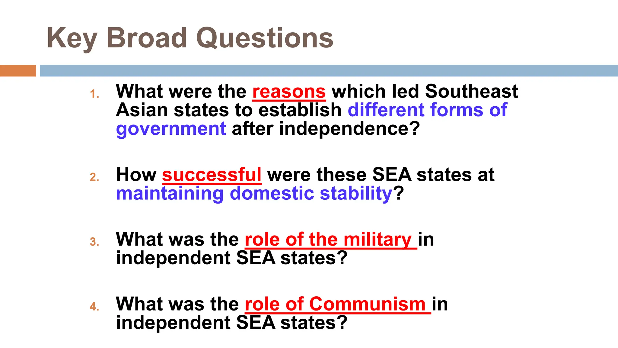 JC1 SEA introduction to themes and topics | PPT