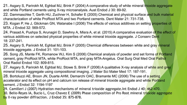 MTA USE IN PEDIATRIC DENTISTRY: LITERATURE REVIEW | PPTX | Dental ...