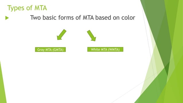 MTA USE IN PEDIATRIC DENTISTRY: LITERATURE REVIEW | PPTX | Dental ...