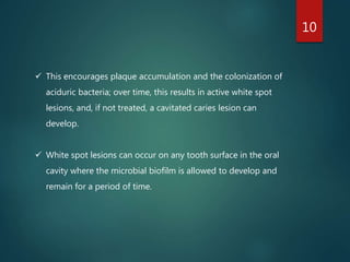 White Spot Lesions: Prevention and Treatment | PPTX