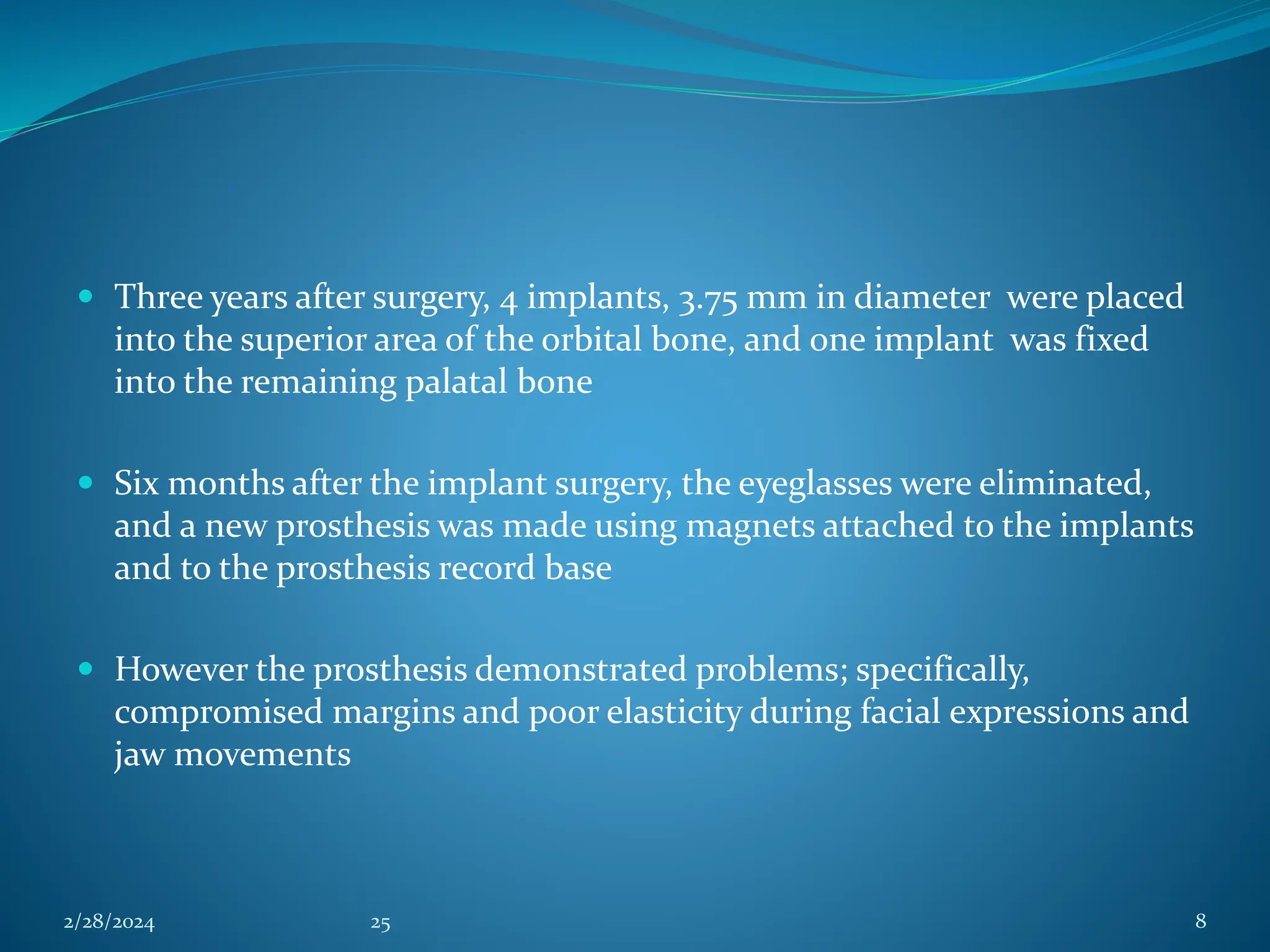Journal Club presentation for maxillofacial prosthesis | PPTX | Dental ...