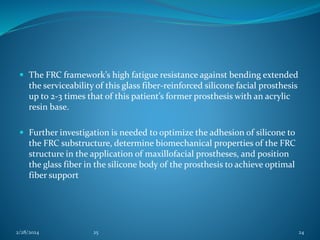 Journal Club presentation for maxillofacial prosthesis | PPTX | Dental ...