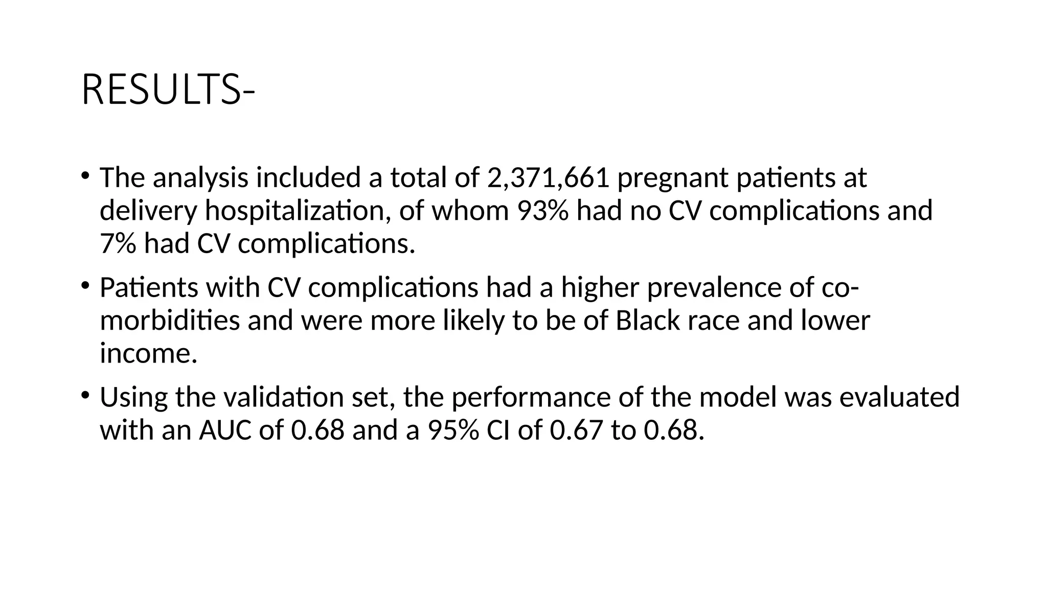 A machine learning risk prediction model for acute peripartum ...