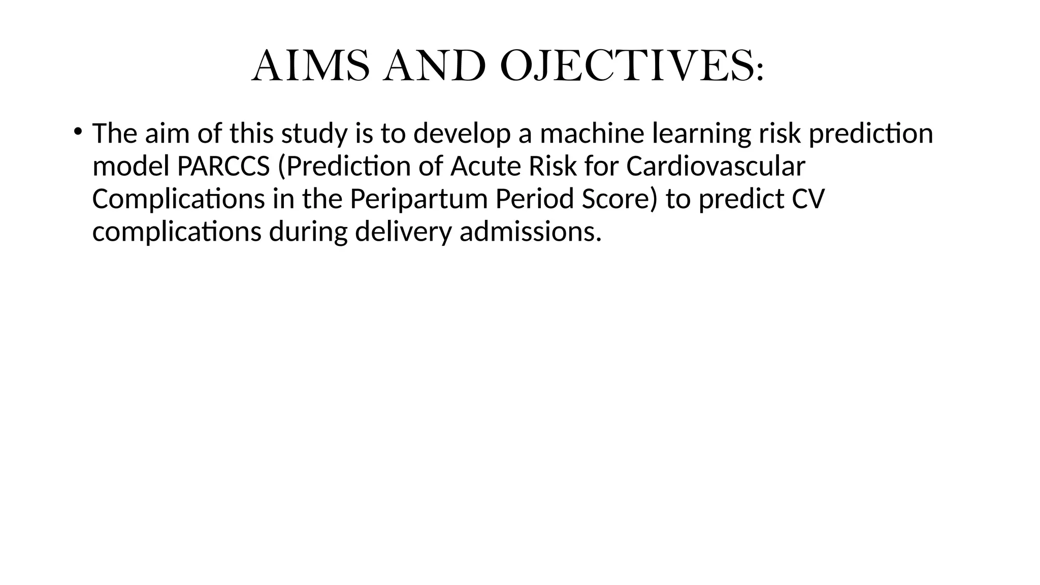 A machine learning risk prediction model for acute peripartum ...