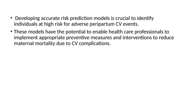 A machine learning risk prediction model for acute peripartum ...