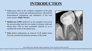 Comparison of Clinical Performance of Obturating Materials in ...