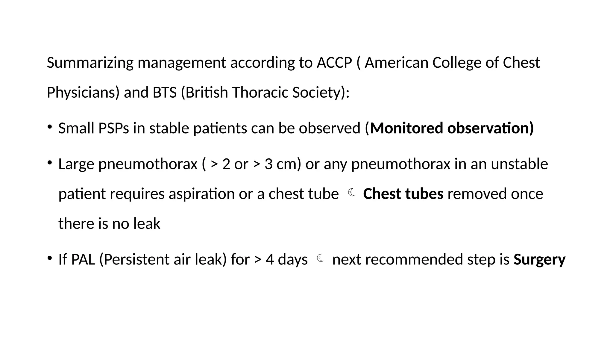 recurrence of primary spontaneous pneumothorax following bullectomy ...