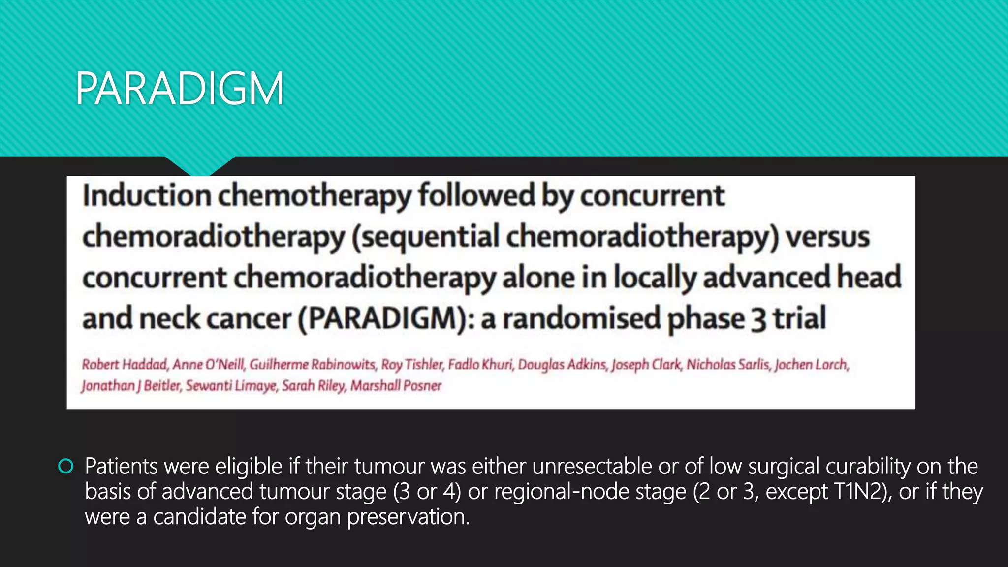 NACT in Head and Neck cancer | PPTX