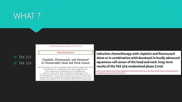 NACT in Head and Neck cancer | PPTX | Cancer | Diseases and Conditions