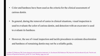 Effectiveness of cleaning solutions in removing residual caries ...