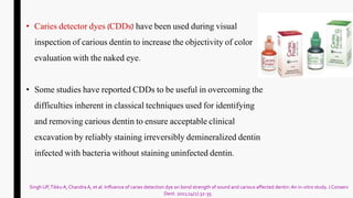 Effectiveness of cleaning solutions in removing residual caries ...