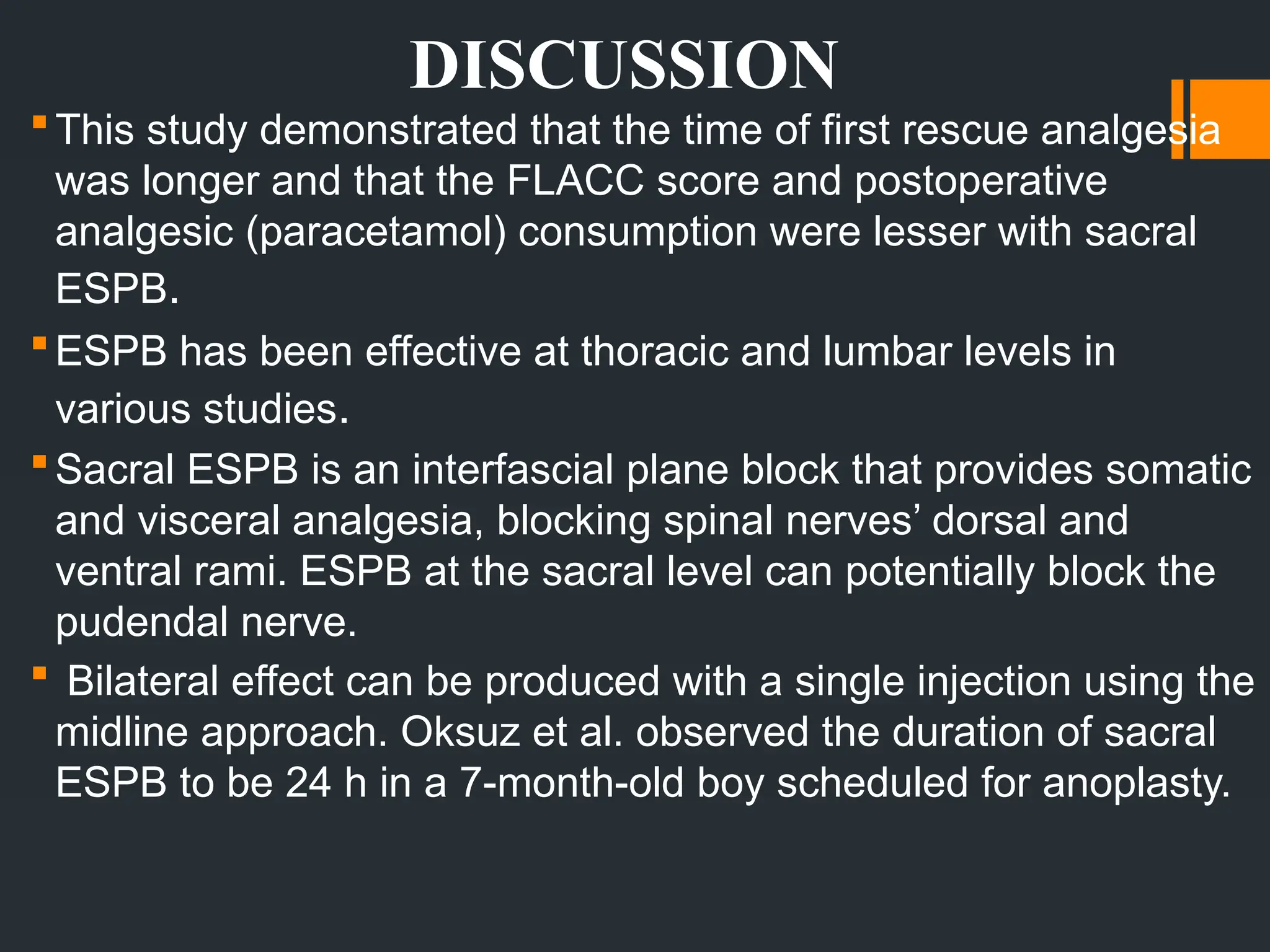 Comparison of ultrasound‑guided sacral erector spinae plane block and ...