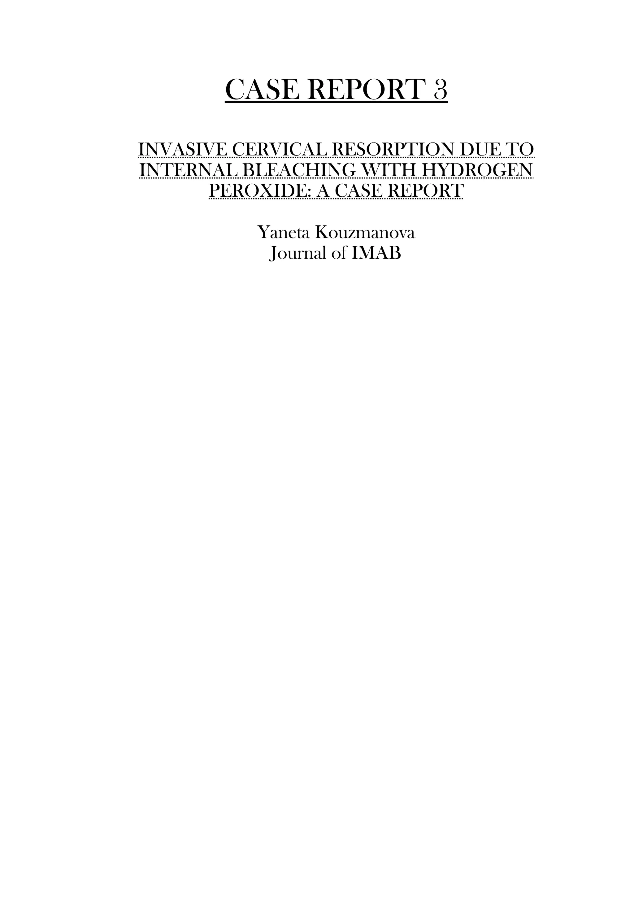 JC 2 ECR external cervical resorption in adult tooth | DOCX