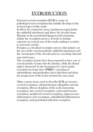 JC 2 ECR external cervical resorption in adult tooth | DOCX