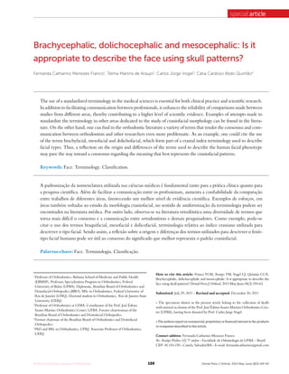 Brachycephalic, dolichocephalic and mesocephalic | PDF