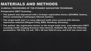 LIMITATION AND MANAGEMENT OF DYNEMIC SYSTEM FOR LOCATING CALCIFIED CANALYNEMIC NAVIGATION SYSTEM ...