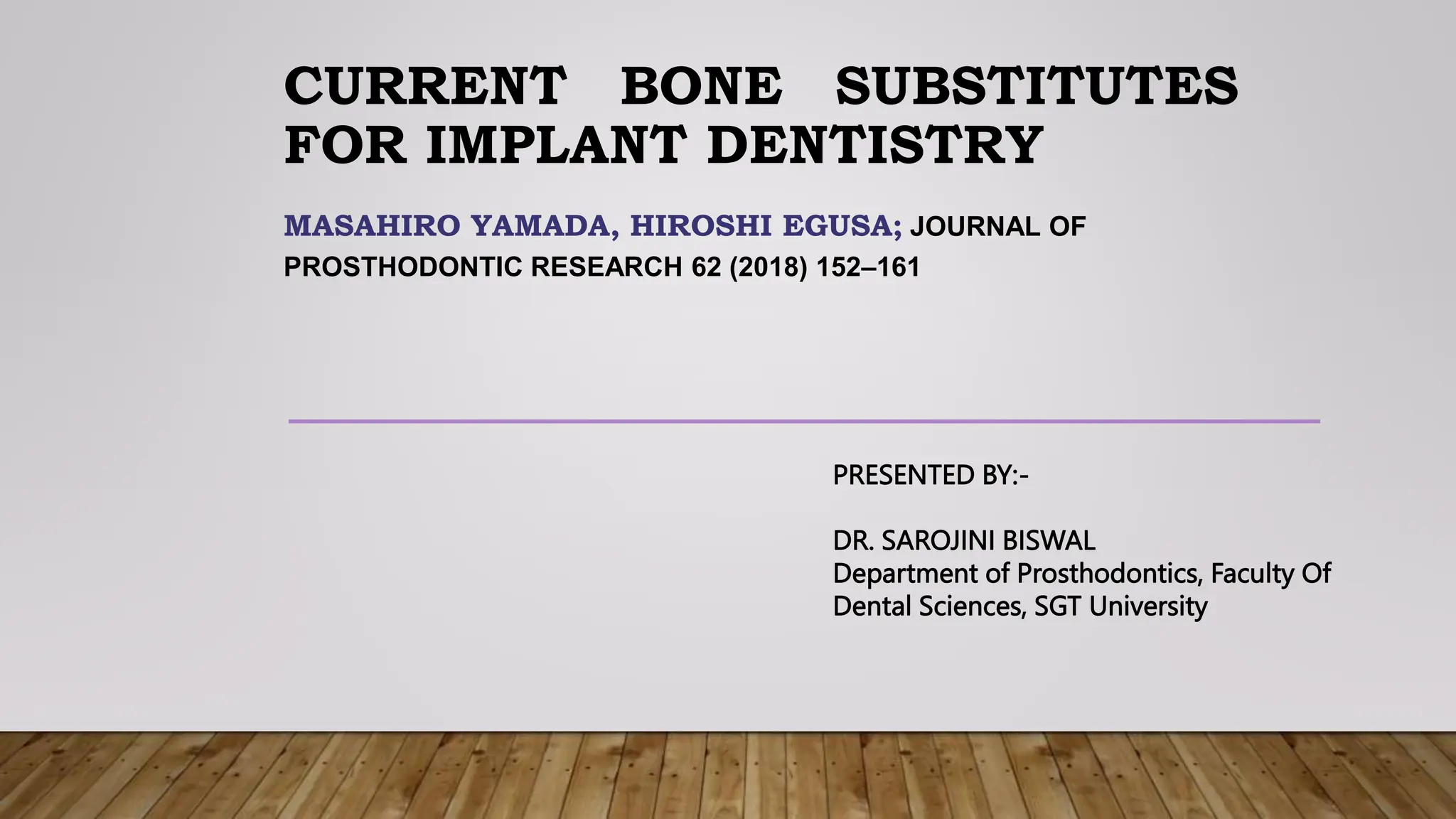 bone grafts and substitutes | PPTX
