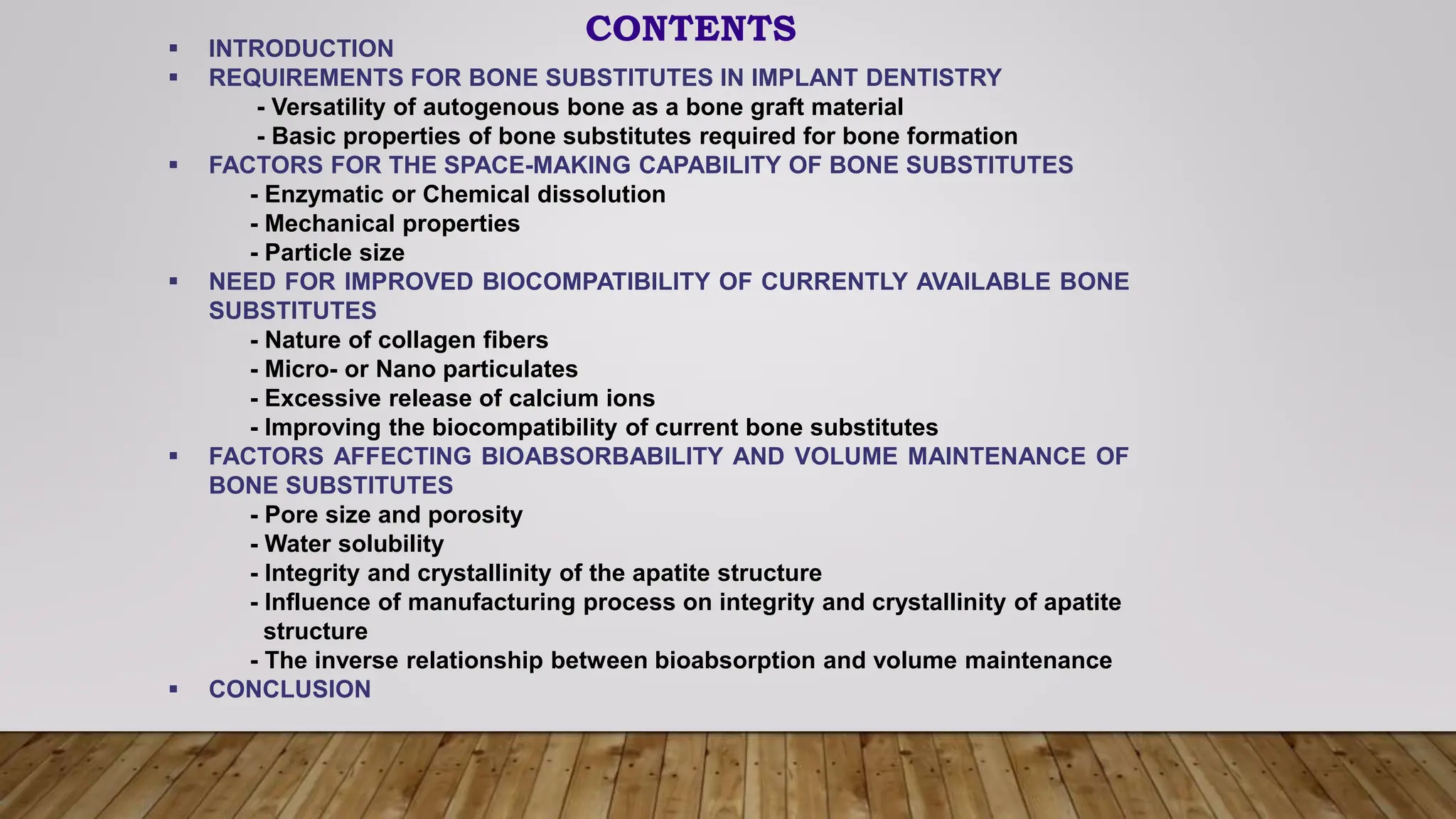 bone grafts and substitutes | PPTX