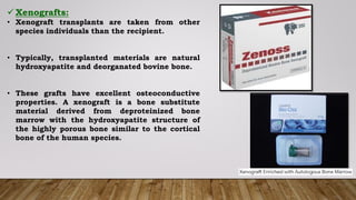 bone grafts and substitutes | PPTX