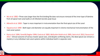 Master apical file size – smaller or larger: a systematic review of ...