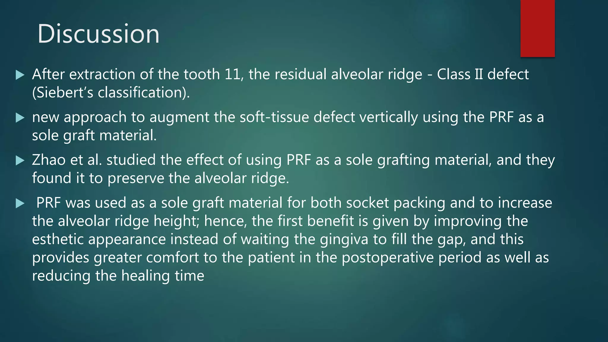 JOURNAL CLUB PRESENTATION IN PROSTHODONTICS ON PLATELET RICH FACTOR | PPTX