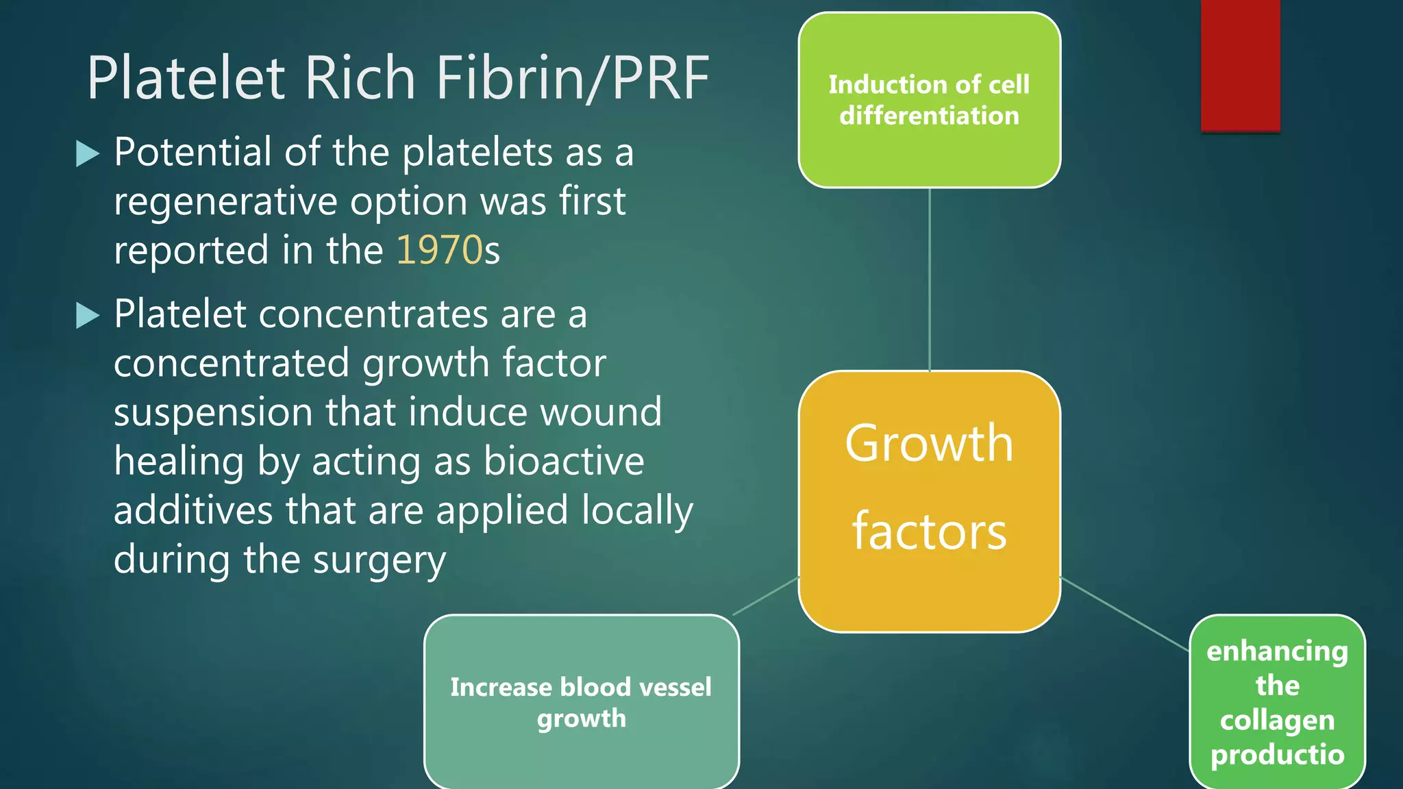 JOURNAL CLUB PRESENTATION IN PROSTHODONTICS ON PLATELET RICH FACTOR | PPTX