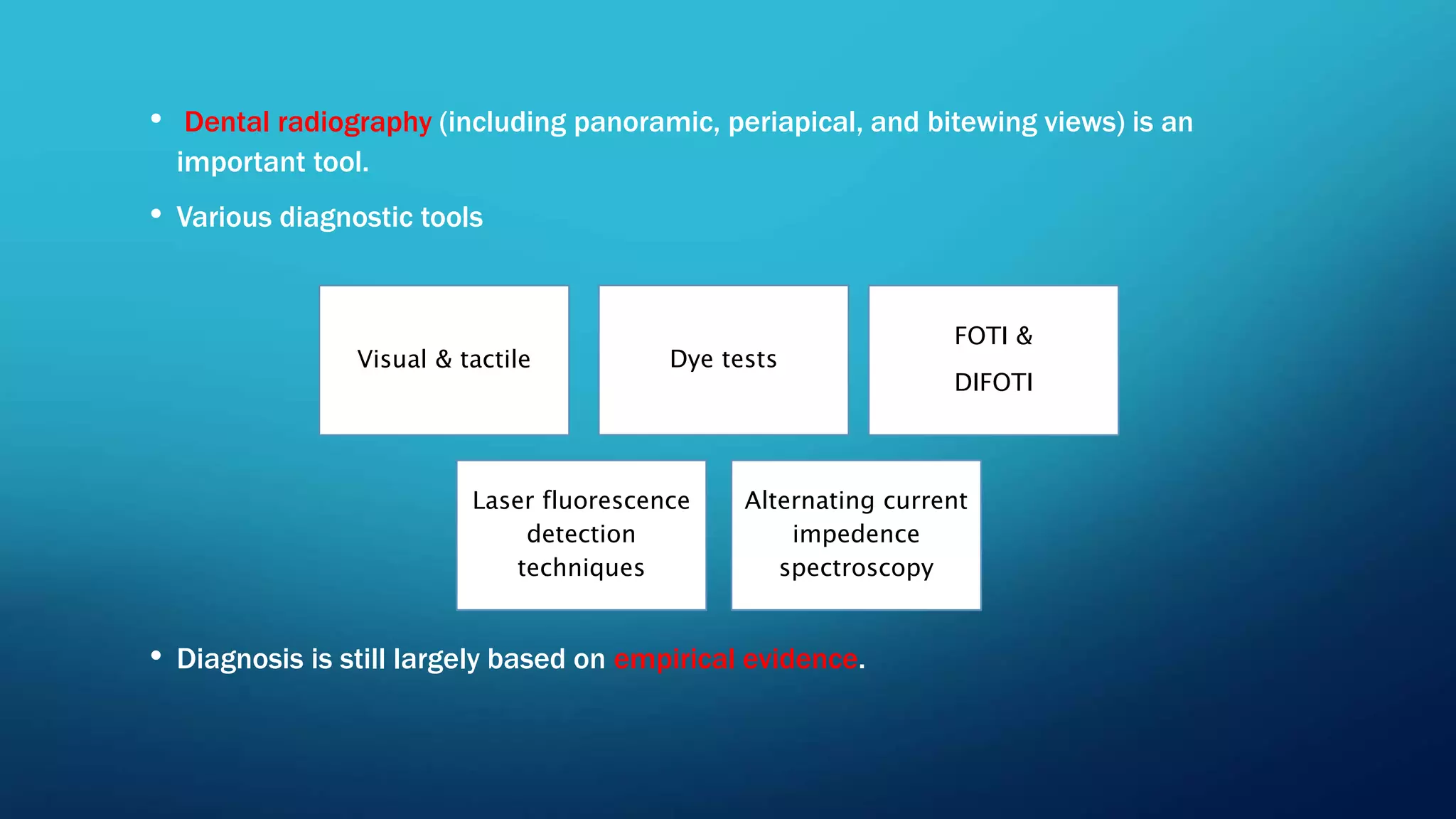 Artificial intelligence in Caries Diagnosis | PPTX