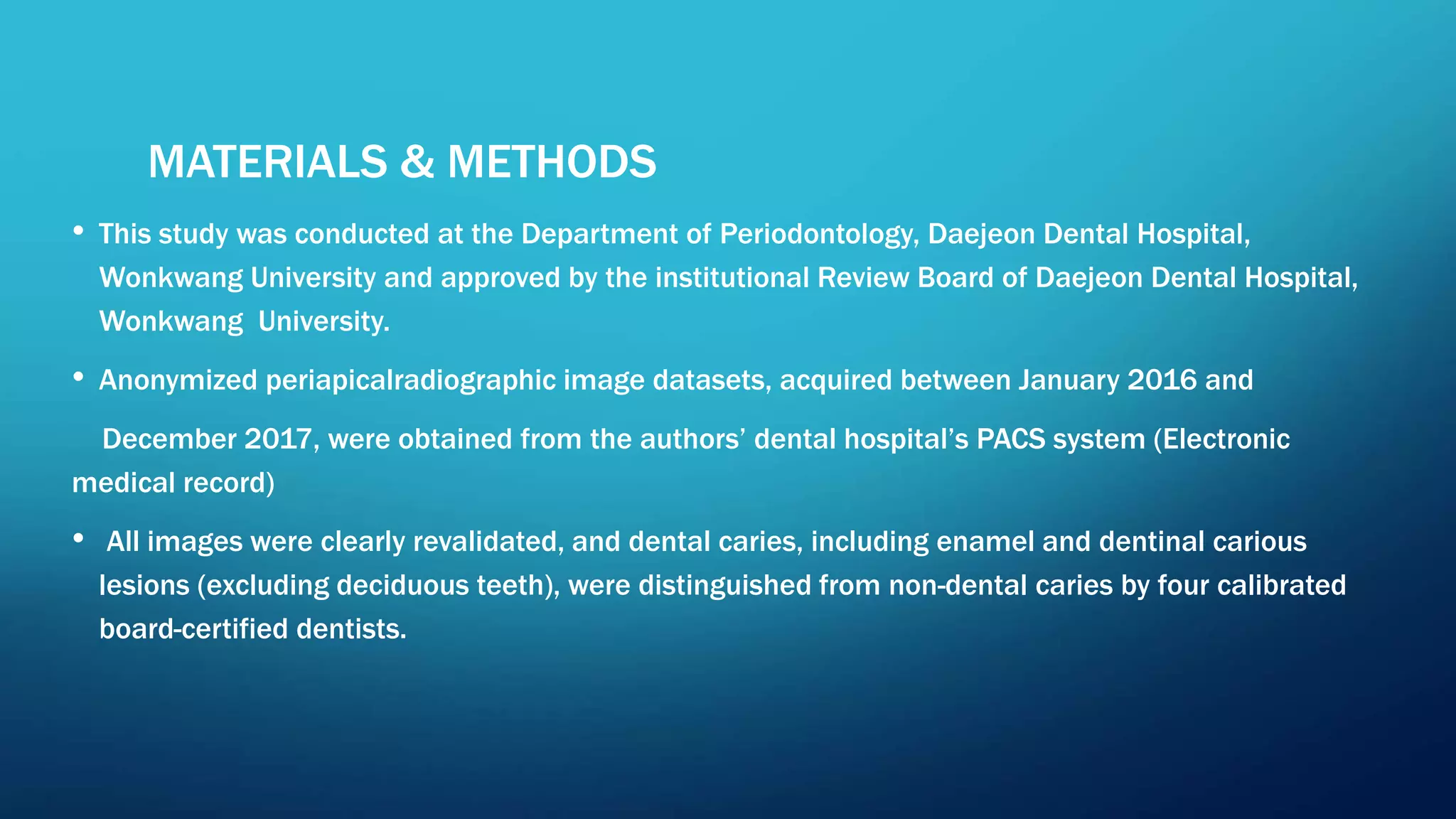Artificial Intelligence In Caries Diagnosis Pptx