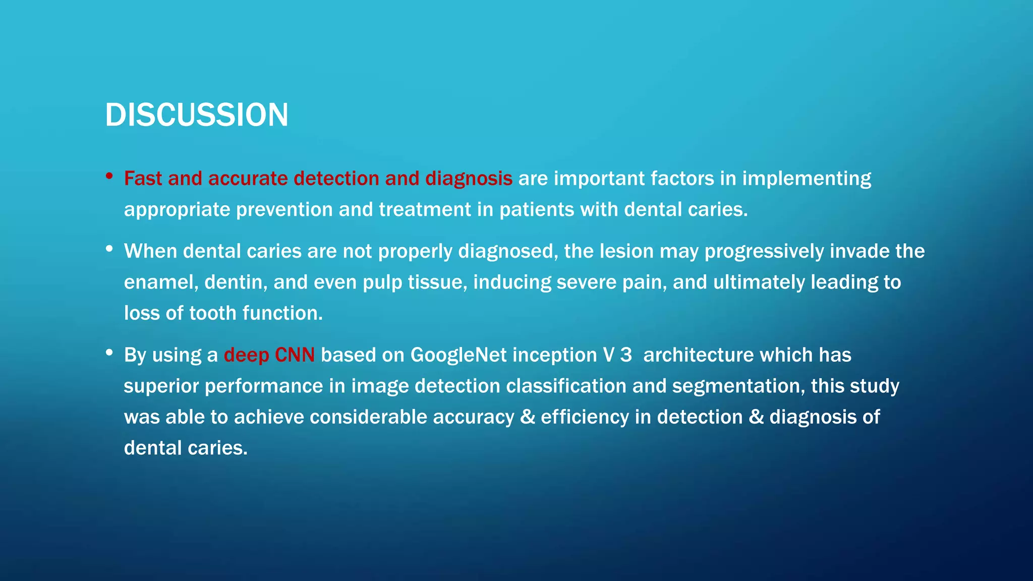 Artificial Intelligence In Caries Diagnosis Pptx