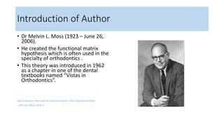 The Primary role of functional matrices in facial growth- Moss ...