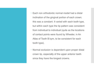 The six keys to normal occlusion | PPTX