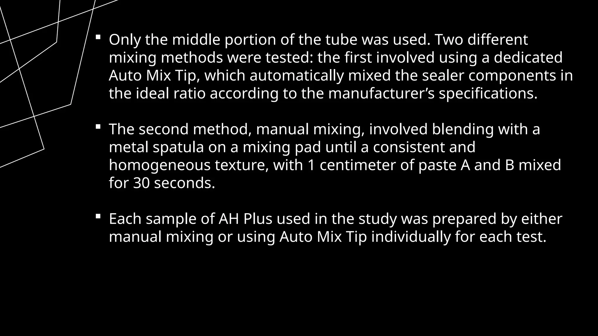 Does the Mixing Method of AH Plus Jet Affect its Physicochemical and ...