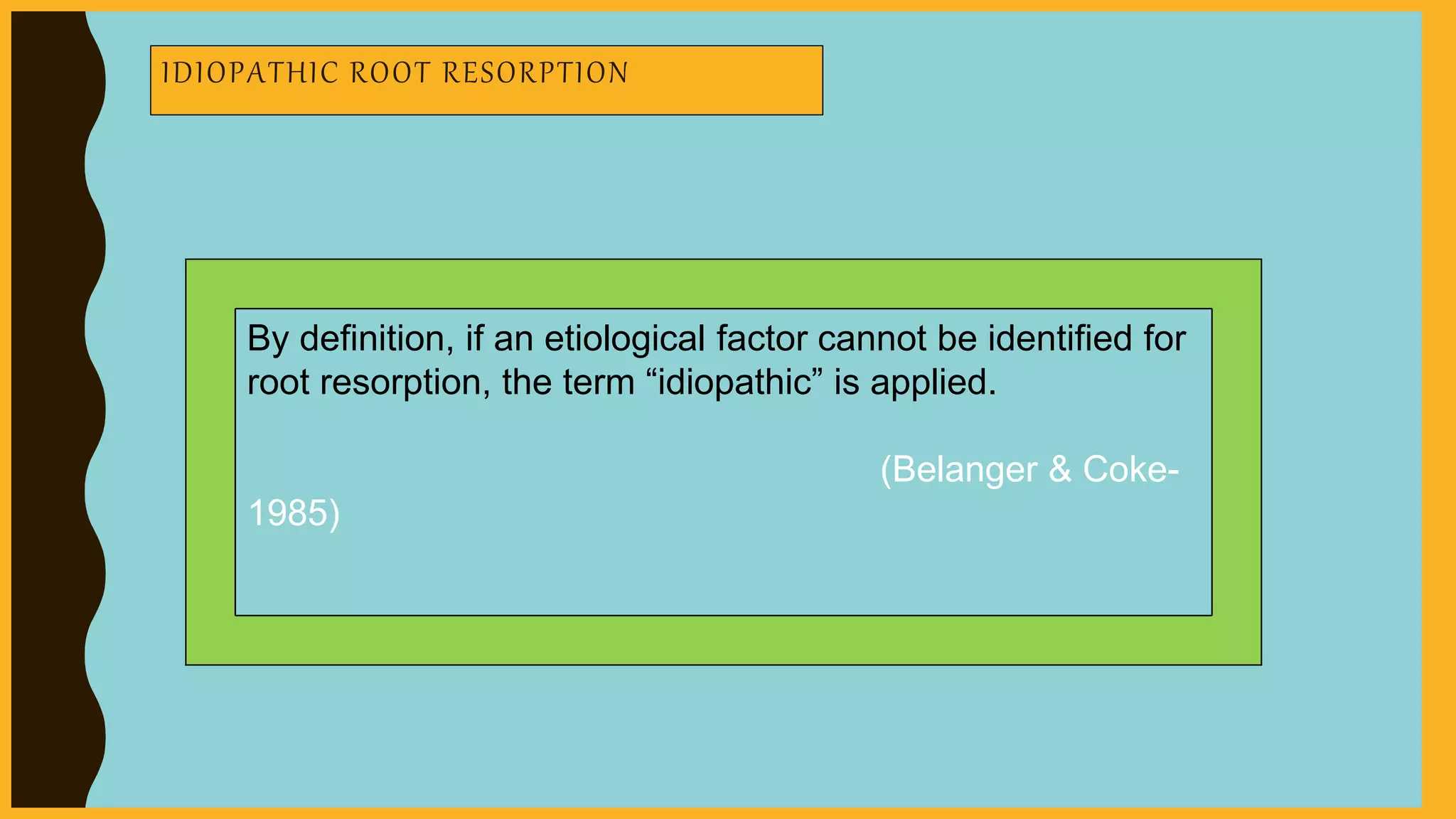 multiple idiopathic external and internal resorption- Dr Sanjana ...
