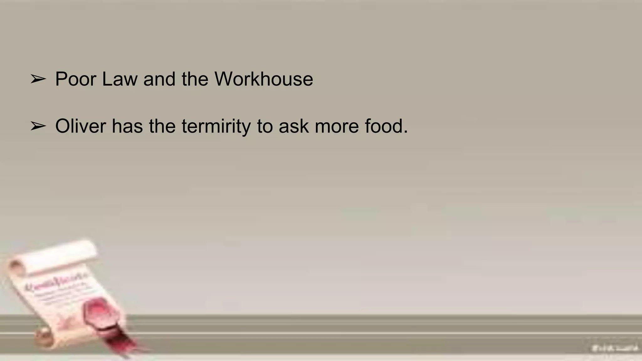 Oliver Twist and The Workhouse | PPTX