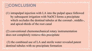 Journal club: Lidocaine and Sodium hypochlorite interaction | PPTX