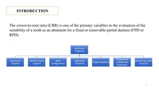 prosthodontic concept of crown to root ratio.pptx