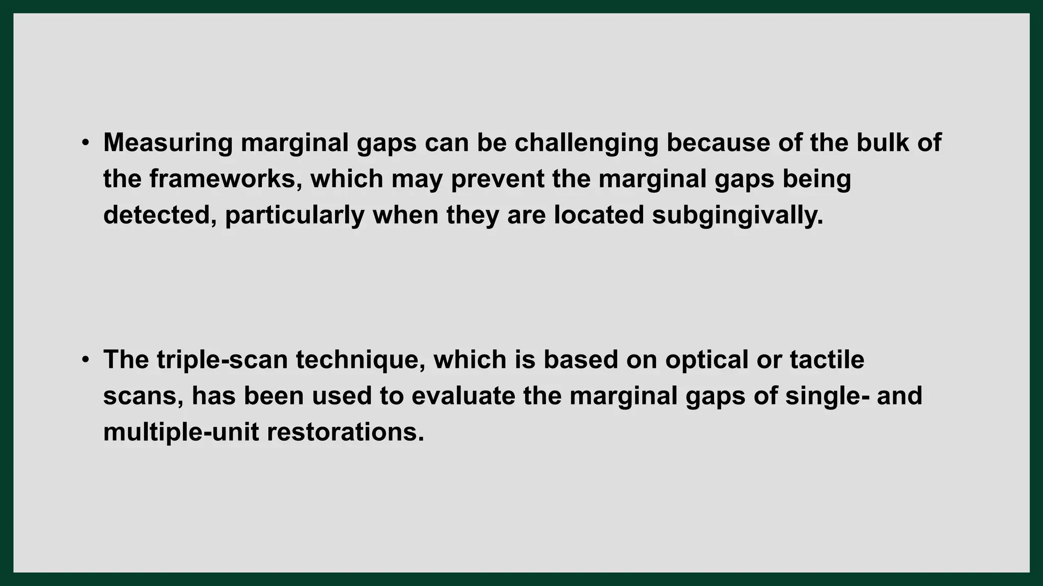 Effect of industrial scanner and framework material for marginal gap in ...