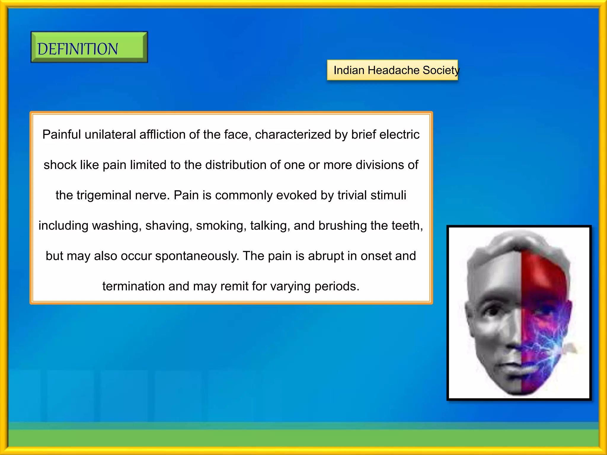 Trigeminal neuralgia - Dr Sanjana Ravindra | PPTX | Brain and Nervous ...