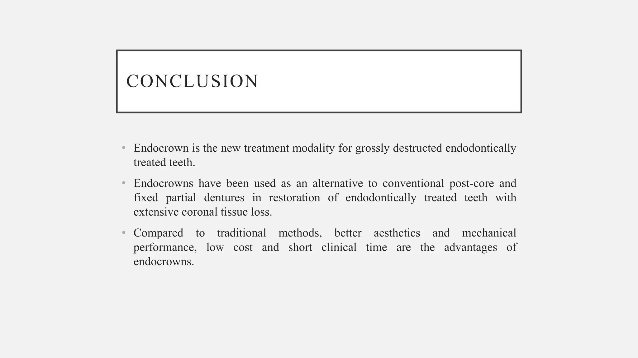 ENDOCROWNS AN INNOVATIVE APPROACH, INDICATION AND ADVANTAGES ...